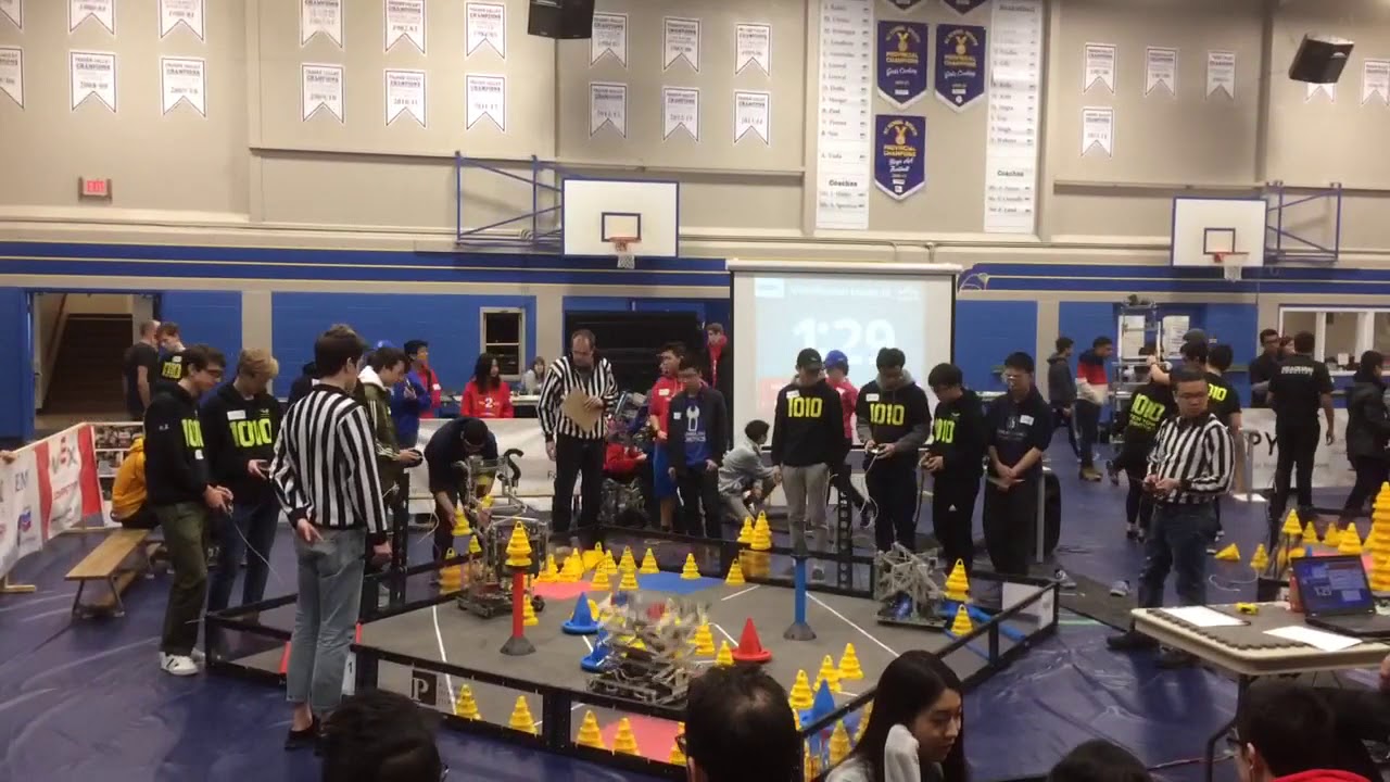 156 points in the zone burnsview robotics - YouTube