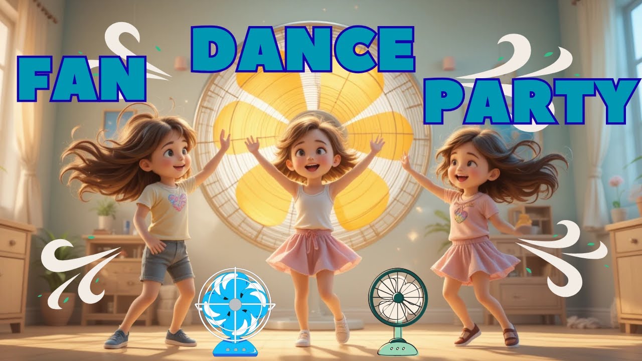FAN DANCE PARTY #kidssongs #preschoollearning #learningthroughplay # ...