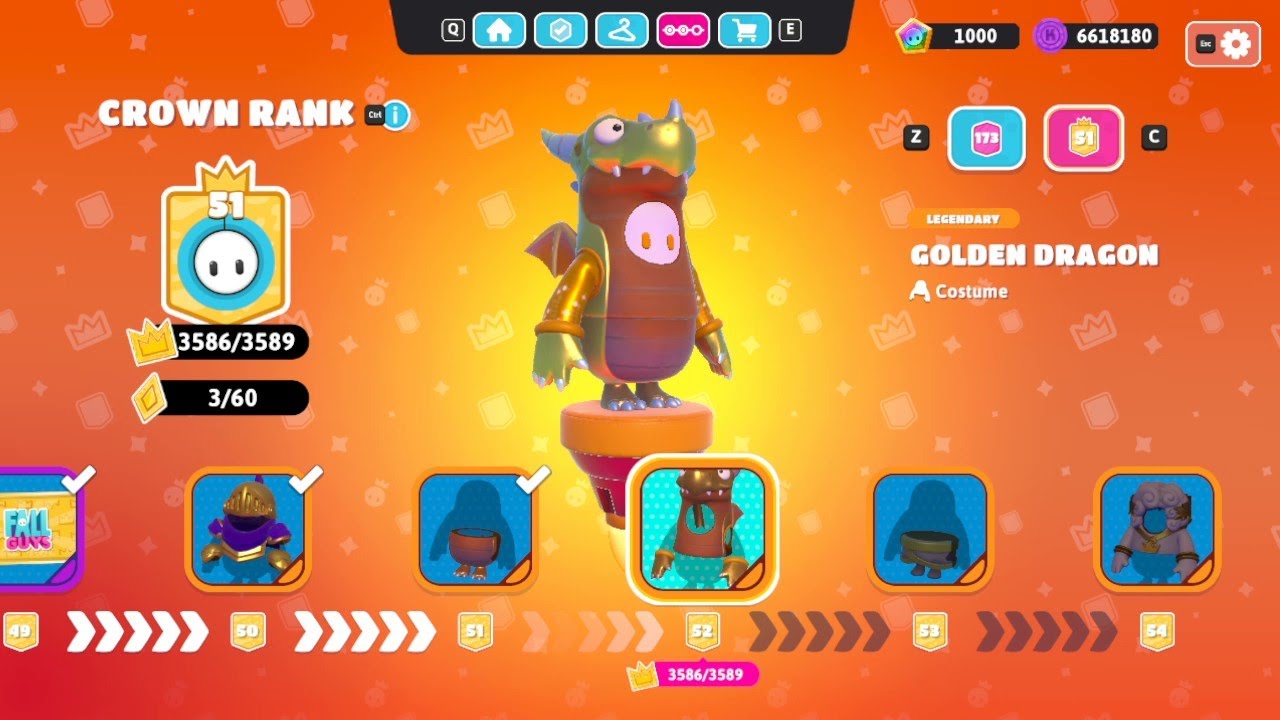 Fall Guys: UNLOCKING the GOLDEN DRAGON TODAY!! + Customs with viewers ...