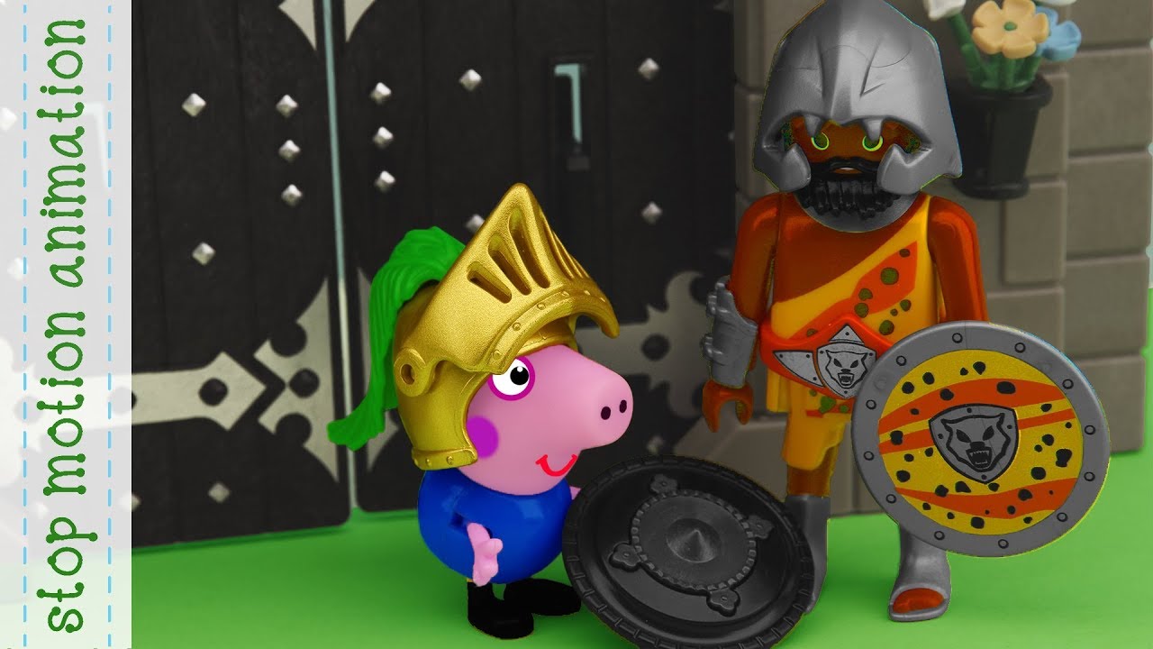 Medieval castle Pig Peppa Pig tv stop motion animation in english - YouTube