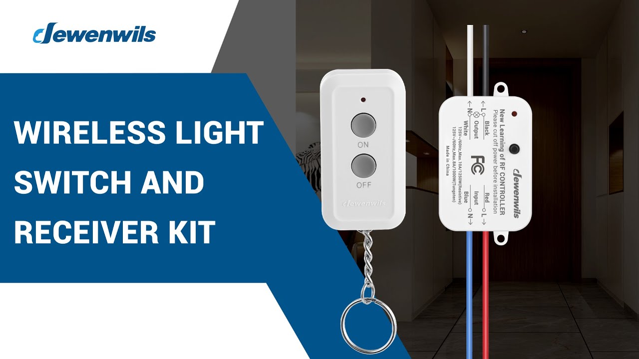 How to Set DEWENWILS Wireless Light Switch and Receiver Kit Remote ...