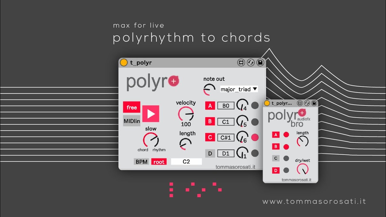 polyr - polyrhythm to chord generator - max for live device - YouTube