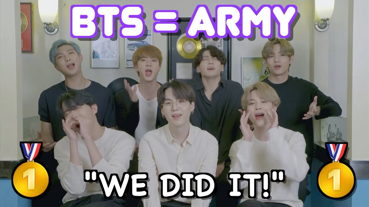 BTS Send Heartfelt Message to ARMY! 🥺💜 [Billboard Hot 100 No.1] - YouTube
