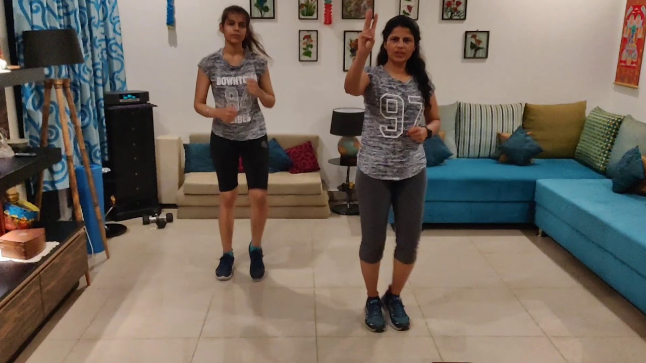 32 count aerobics block Rhea Arora - YouTube