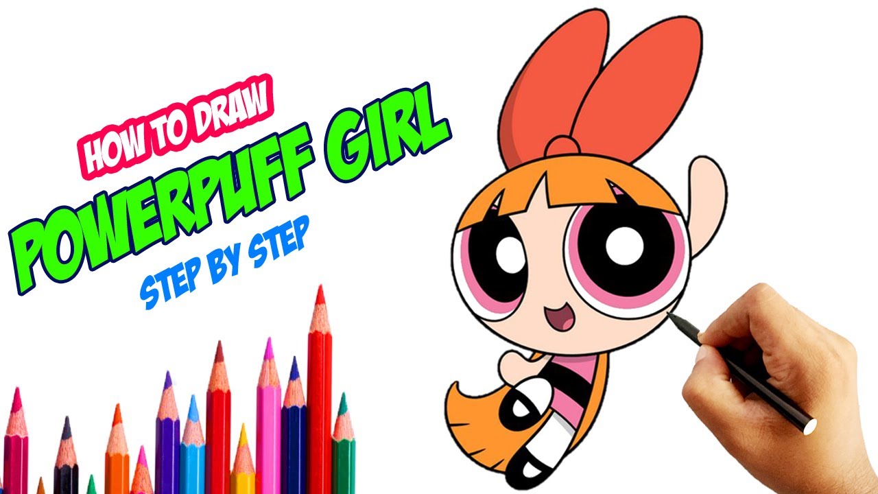 HOW TO DRAW A POWERPUFF GIRL - YouTube
