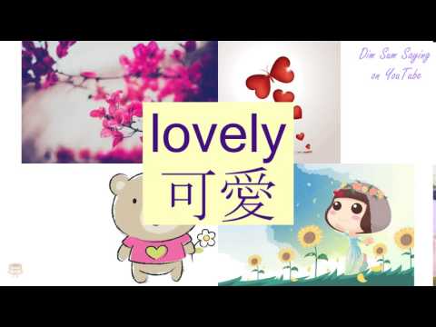 "LOVELY" in Cantonese (可愛) - Flashcard - YouTube