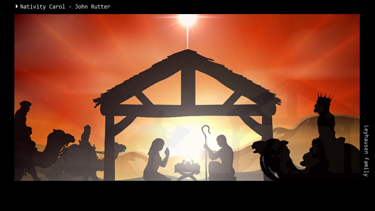 Nativity Carol - John Rutter (By me and my family) - YouTube