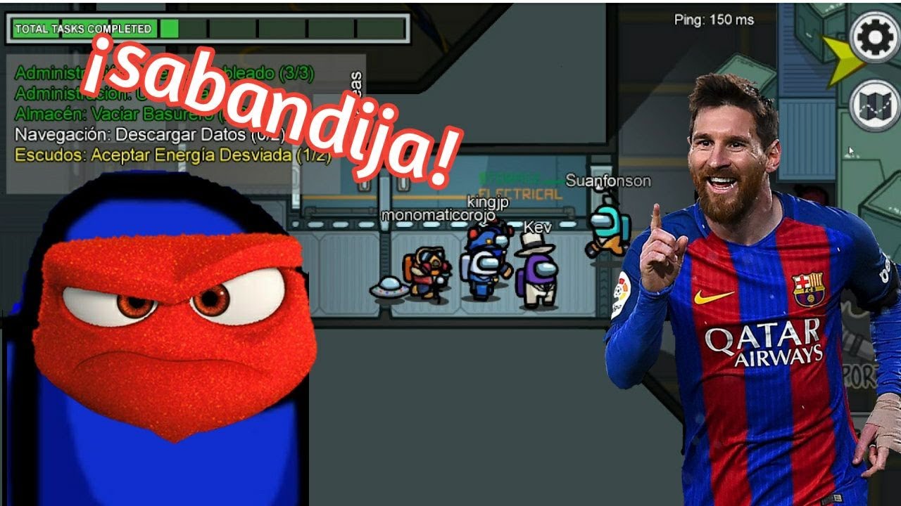 Messi de pulga a rata // among us #6 - YouTube