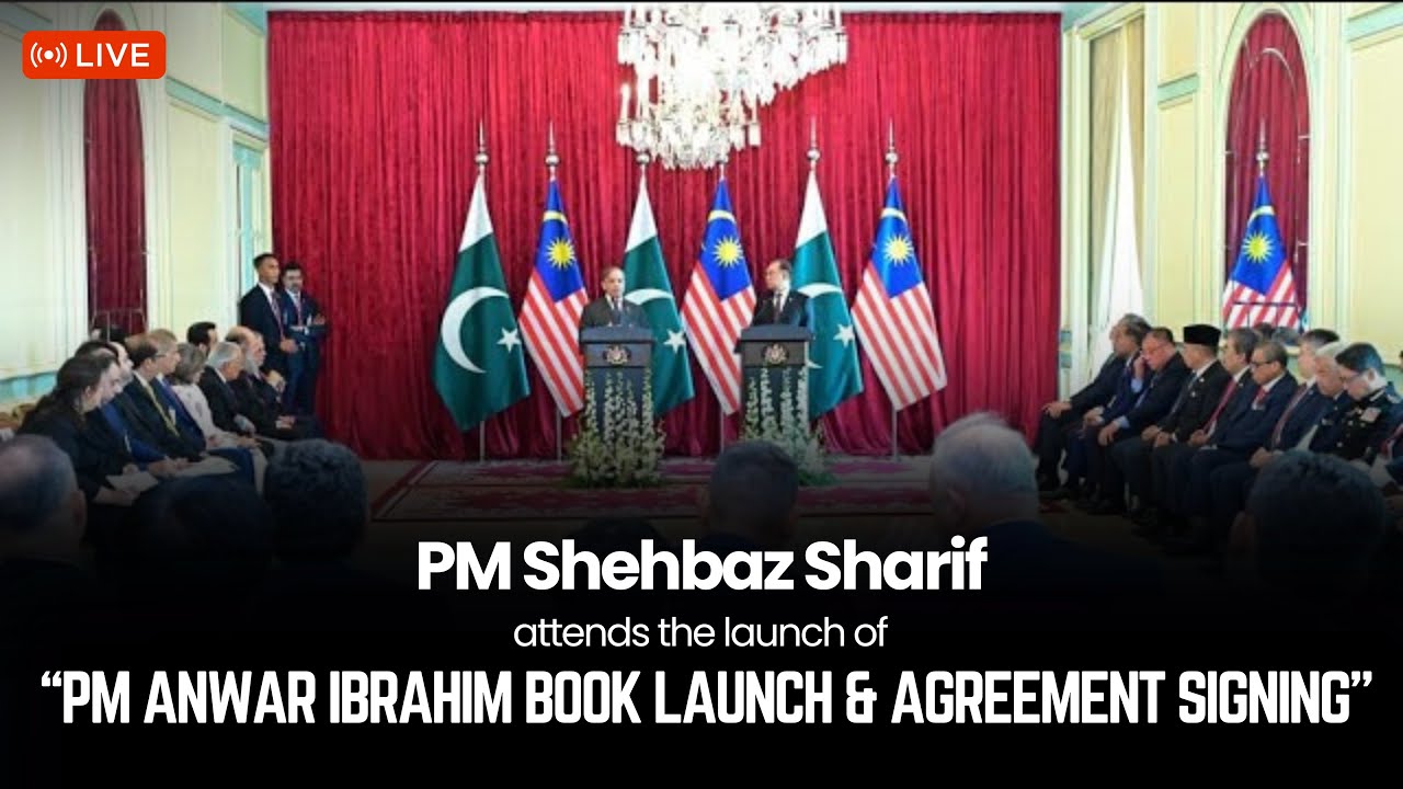 LIVE: PM Shehbaz Sharif attends launch of PM Anwar Ibrahim’s book and ...