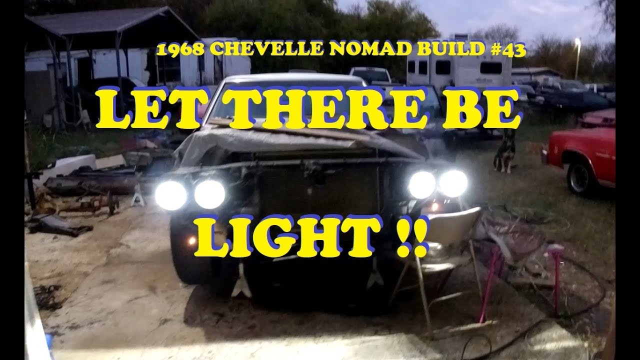 1968 Chevelle Nomad Restoration - Part 43 - Installing LED Headlights ...