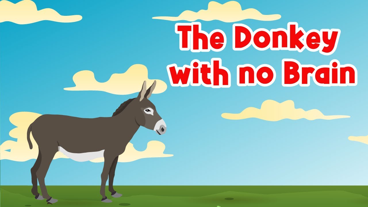 The Donkey with no Brain Story | kids Stories in English | kids want to ...