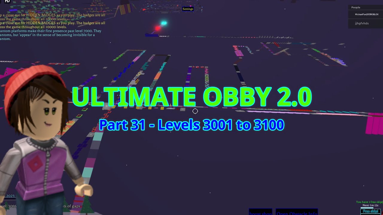 Ultimate Obby 2.0: Part 31/100 - Levels 3001 to 3100 - YouTube