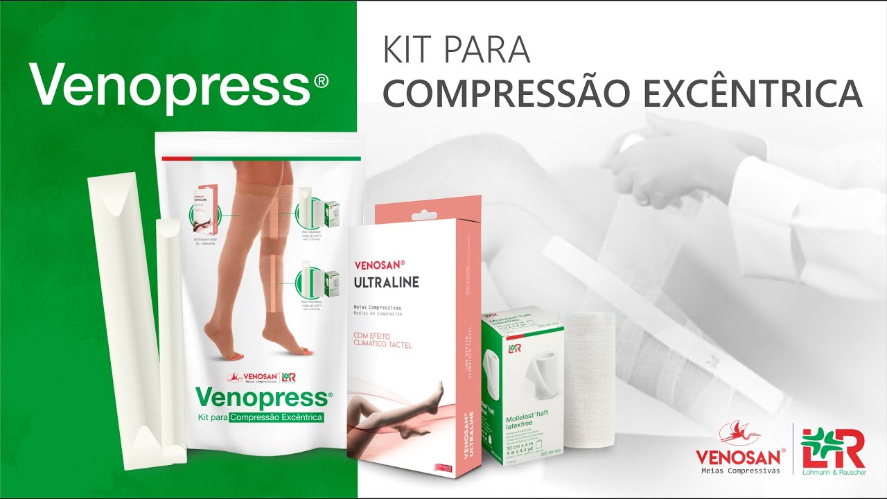 VENOPRESS ® - KIT PARA COMPRESSÃO EXCÊNTRICA - YouTube