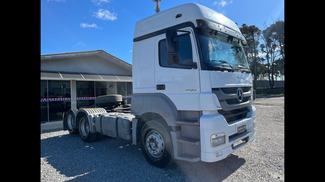Mercedes Benz Axor 2544 Tração 6x2 ano 2017/2018 - YouTube