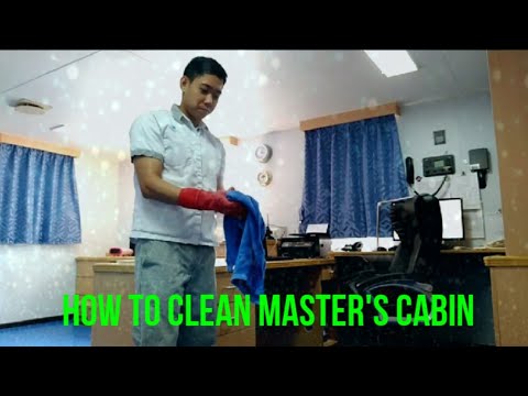 How to clean officer's cabin by messman - YouTube
