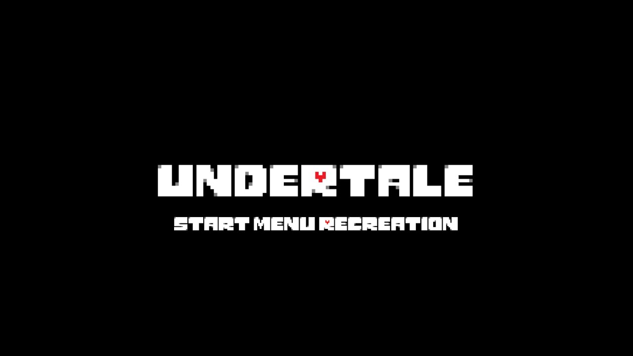 Undertale - Start Menu (Recreation & FLP) - YouTube