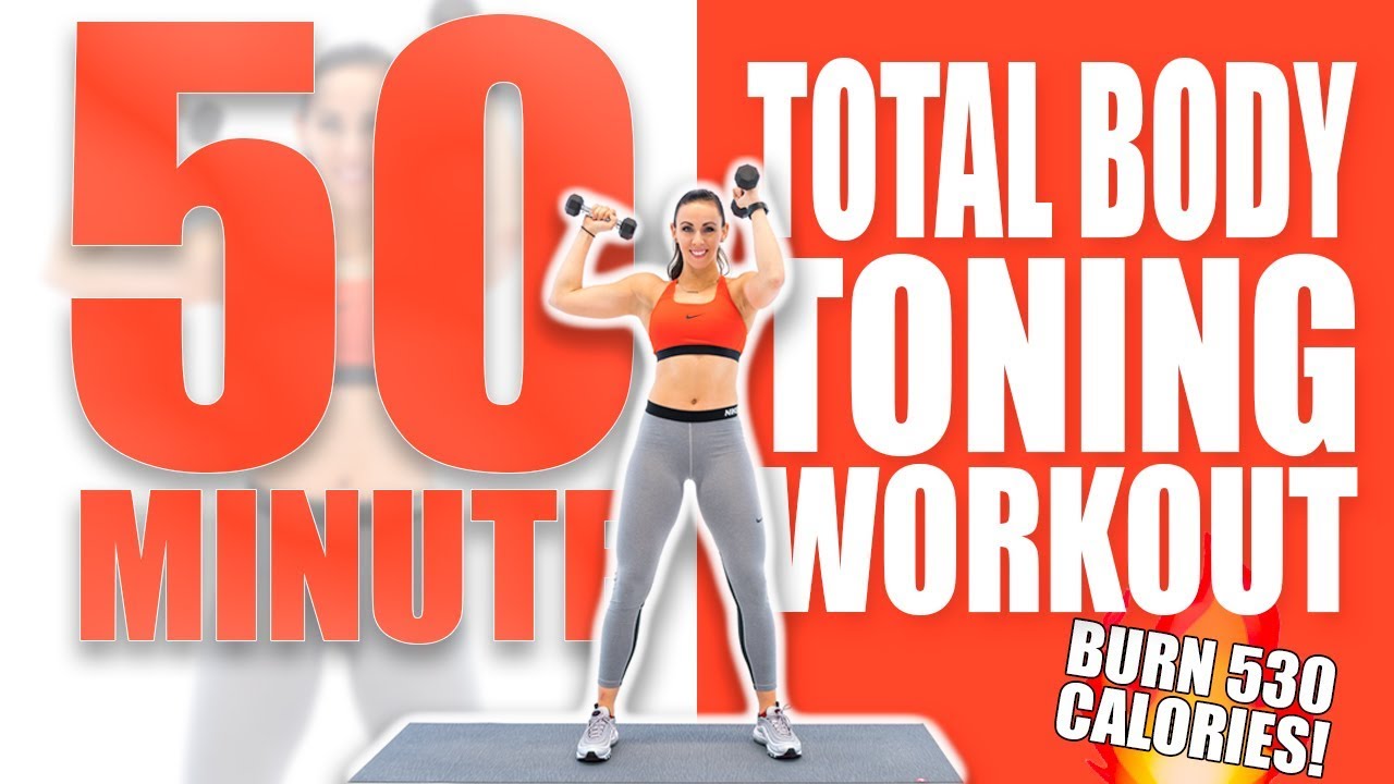 50 Minute Total Body Toning Workout 🔥burn 530 Calories 🔥sydney Cummings Youtube