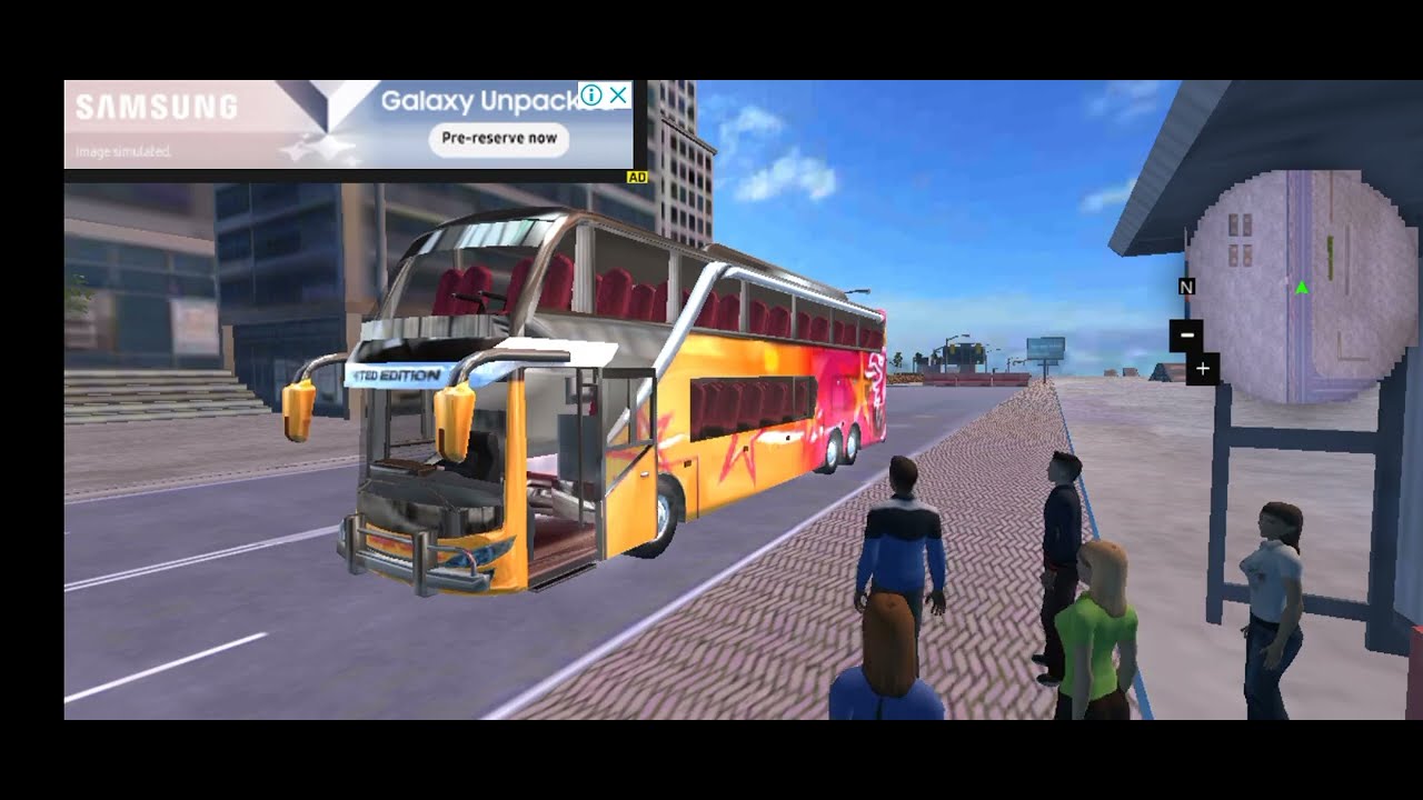 बस स्लिमर गेम ll Mobile Bus Simulator: Bus Driving Game- Android ...