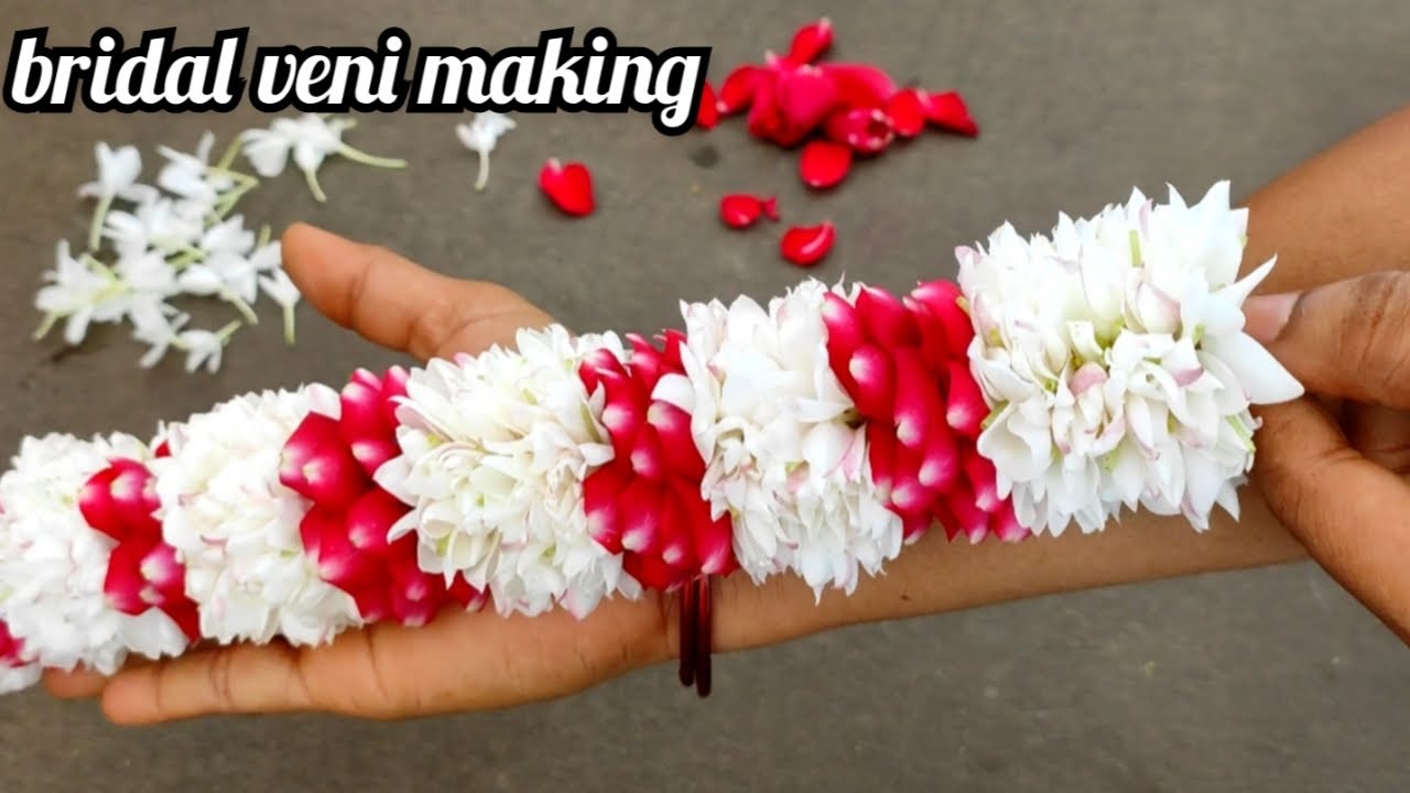 Jathi Malli poo kattuvathu eppadi / jathi malli Rose garland /pichi poo ...