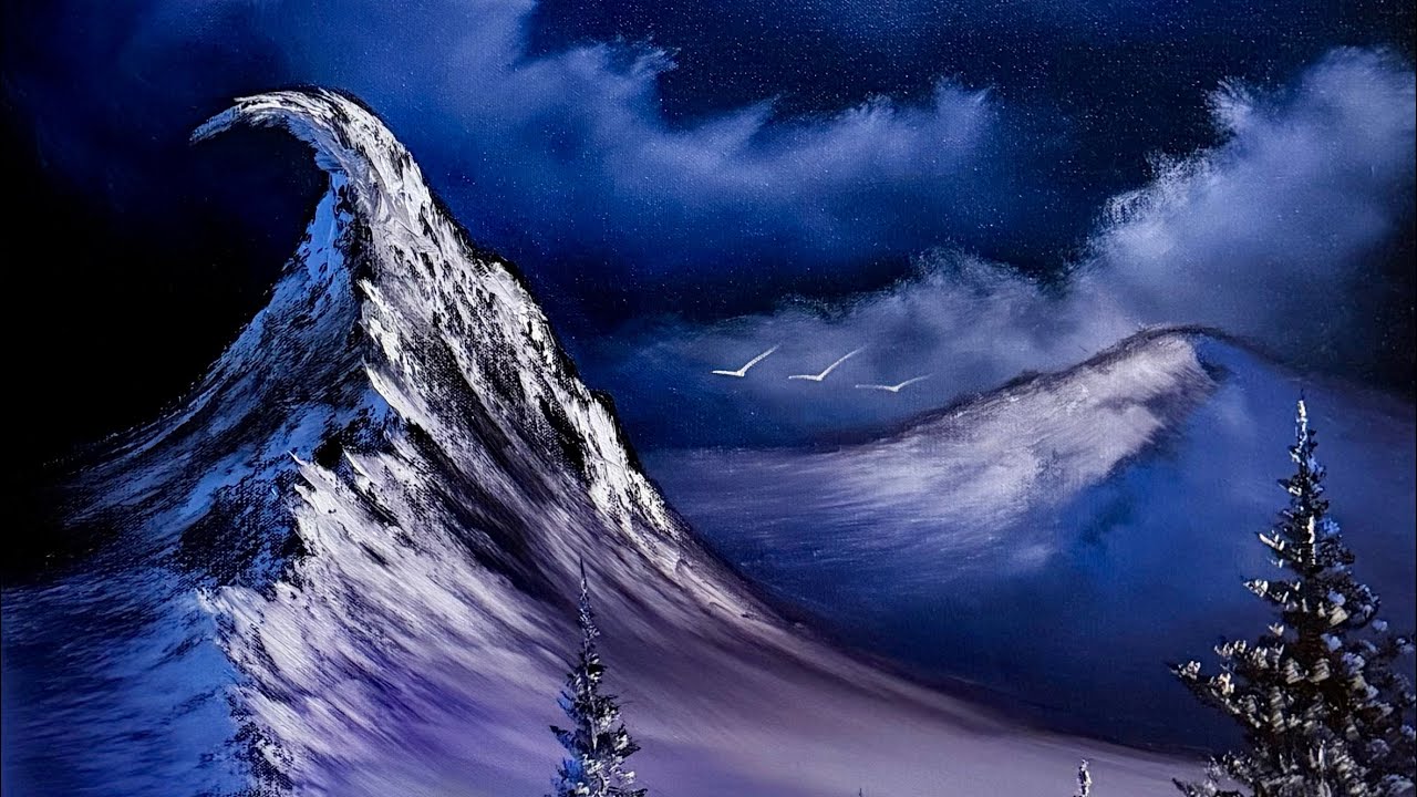 Painting #2188 - 24x30" Canvas - Mount Crumpit painted 12-14-25 - YouTube
