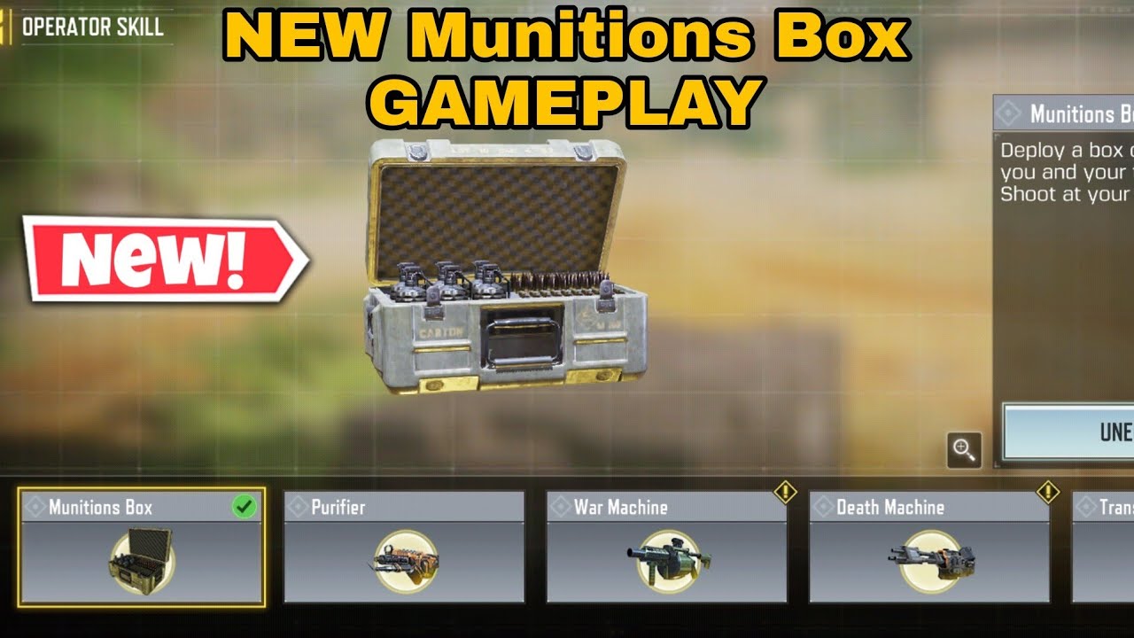 *NEW* Munitions Box Operator Skill GAMEPLAY in COD Mobile | How Does it ...