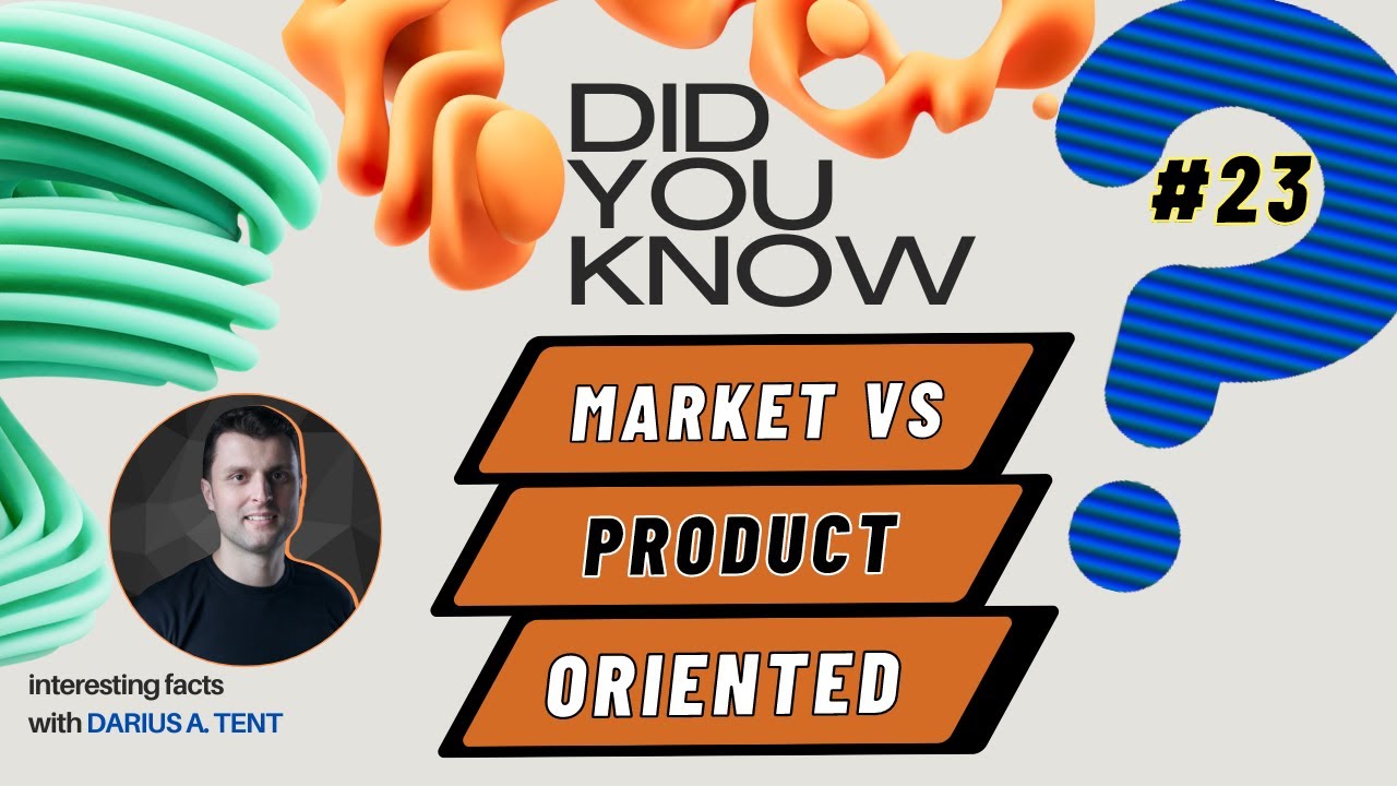 How to approach a #market | MARKET VS PRODUCT Orientation #business ...