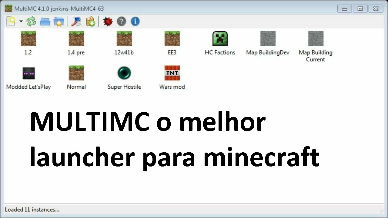 MULTIMC o melhor launcher para minecraft - YouTube