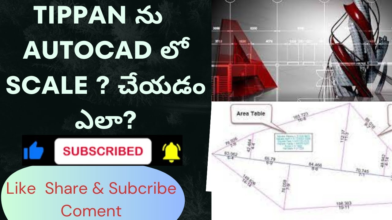 Scale tippan in autocad? How to do it? - YouTube