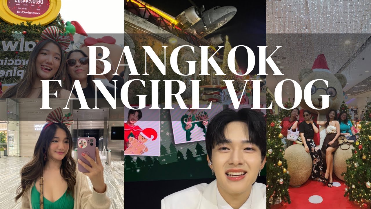 Bangkok Fangirl Diaries meeting ZeeNuNew & NetJames ♥️ spent Christmas shopping & eating! - YouTube