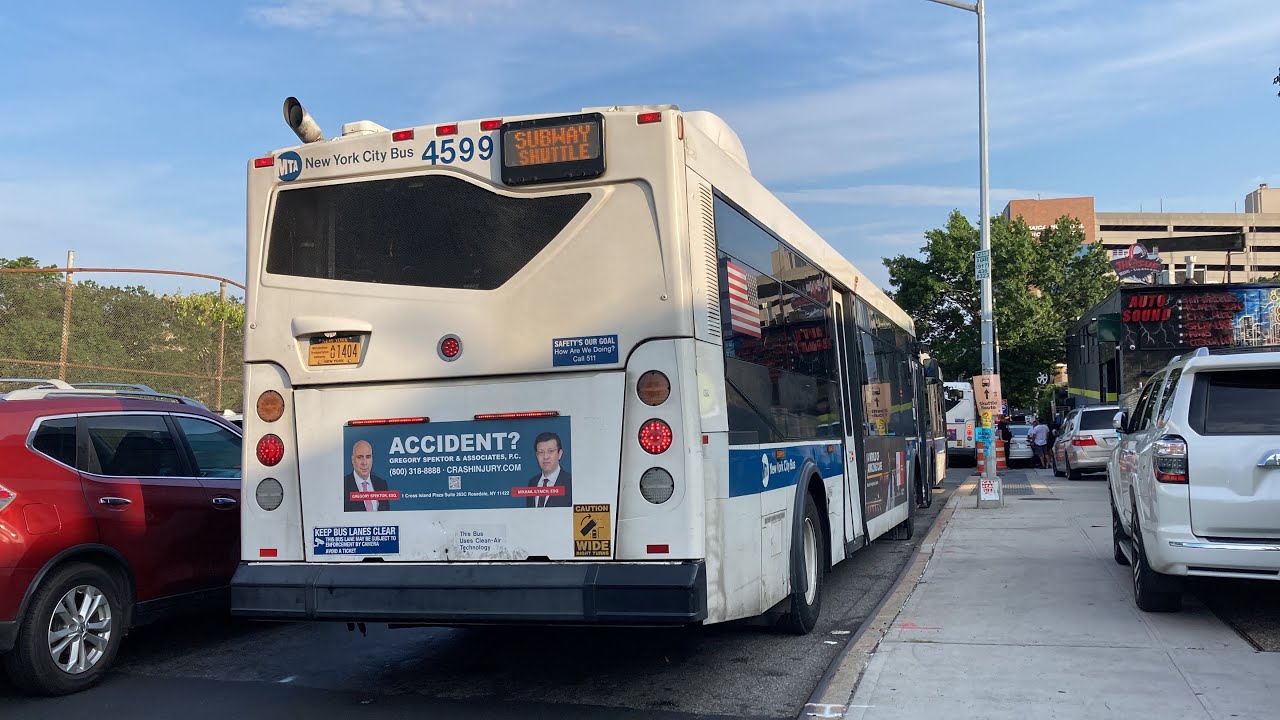 MTA Bus: 2009 Orion Vii NG Hybrid #4599 audio recording on the J90 ...