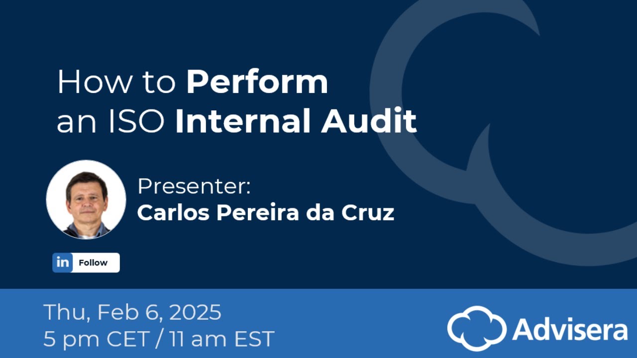 How to Perform an ISO Internal Audit [live webinar] - YouTube