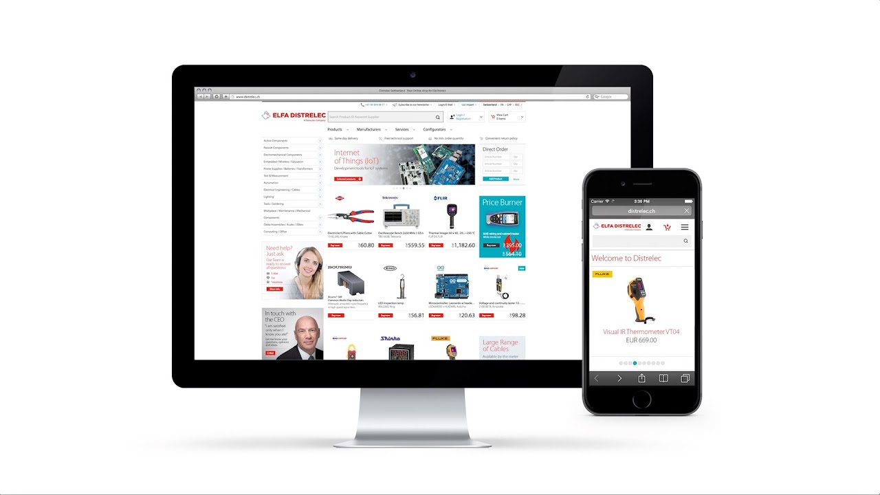 Elfa Distrelec - New Web Shop Features - YouTube