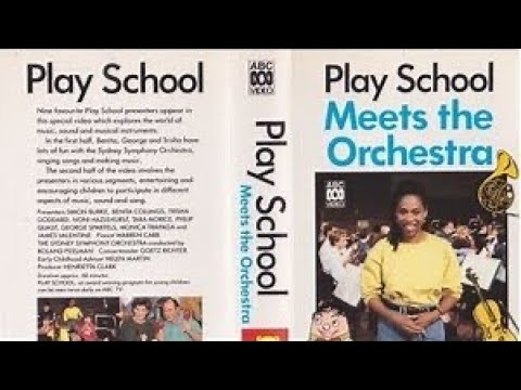 Play School: Trifft das Orchester (1992) Komplettes Video (Australische VHS)