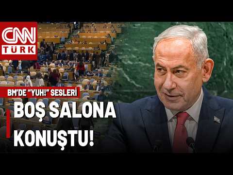 SON DAKİKA🚨Netanyahu'ya BM'de Dev Protesto: İsrail Başbakanı Konuşurken BM'yi Terk Ettiler!