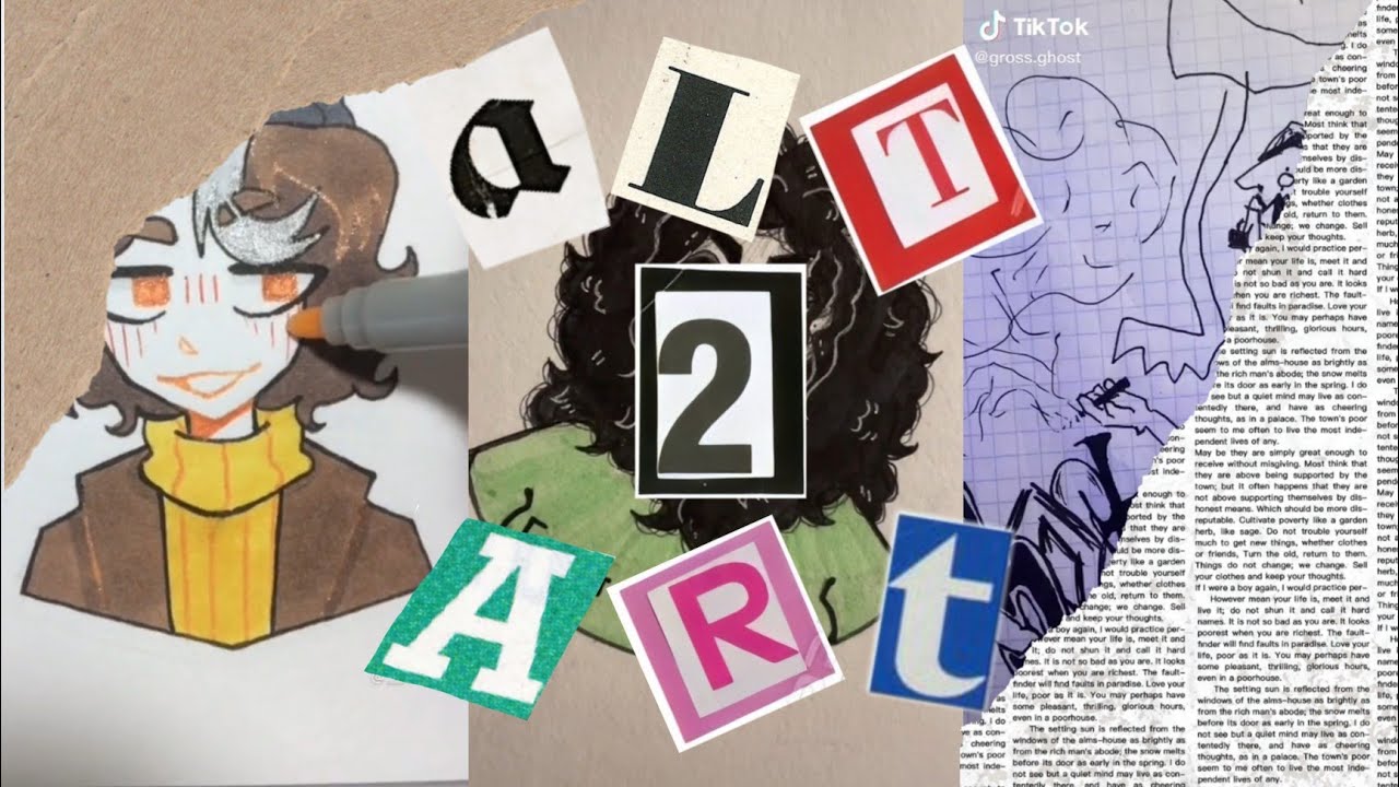 alt art drawing tiktok compilation 2 - YouTube