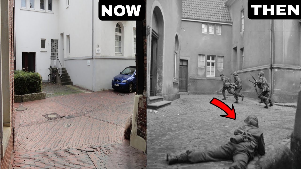 Then and Now! | Pictures from World War II for the first time ...