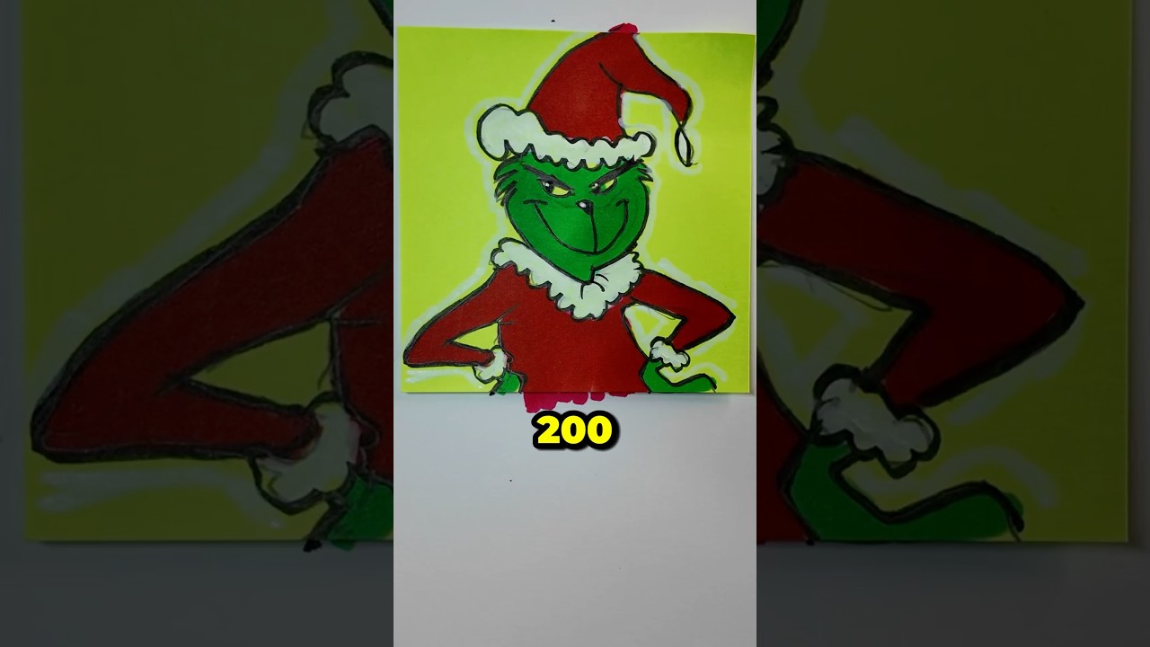 Drawing The Grinch on a sticky note!#TheGrinch #Grinch # ...