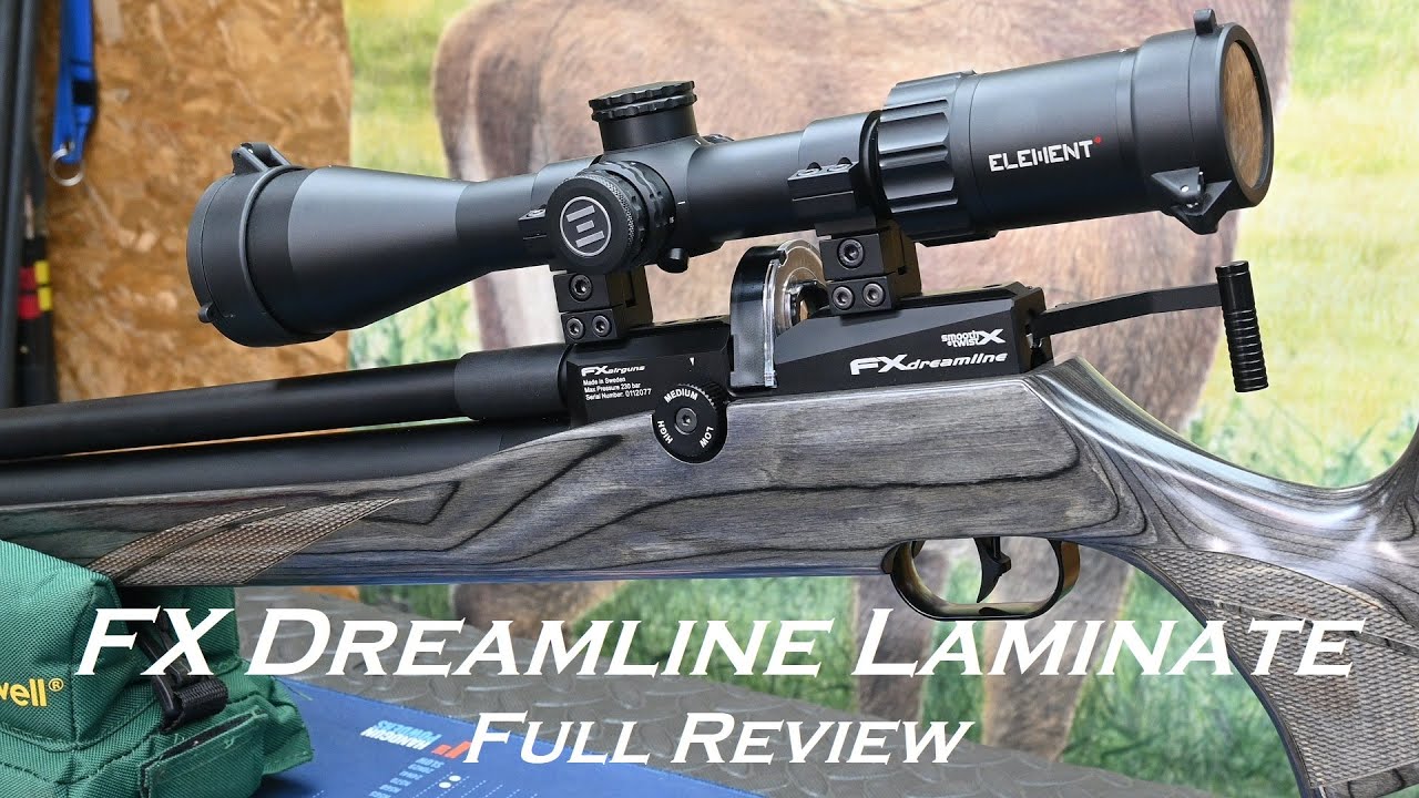 FX Dreamline Laminate Air Rifle, .177, 18 ft LBS. Full REVIEW - YouTube