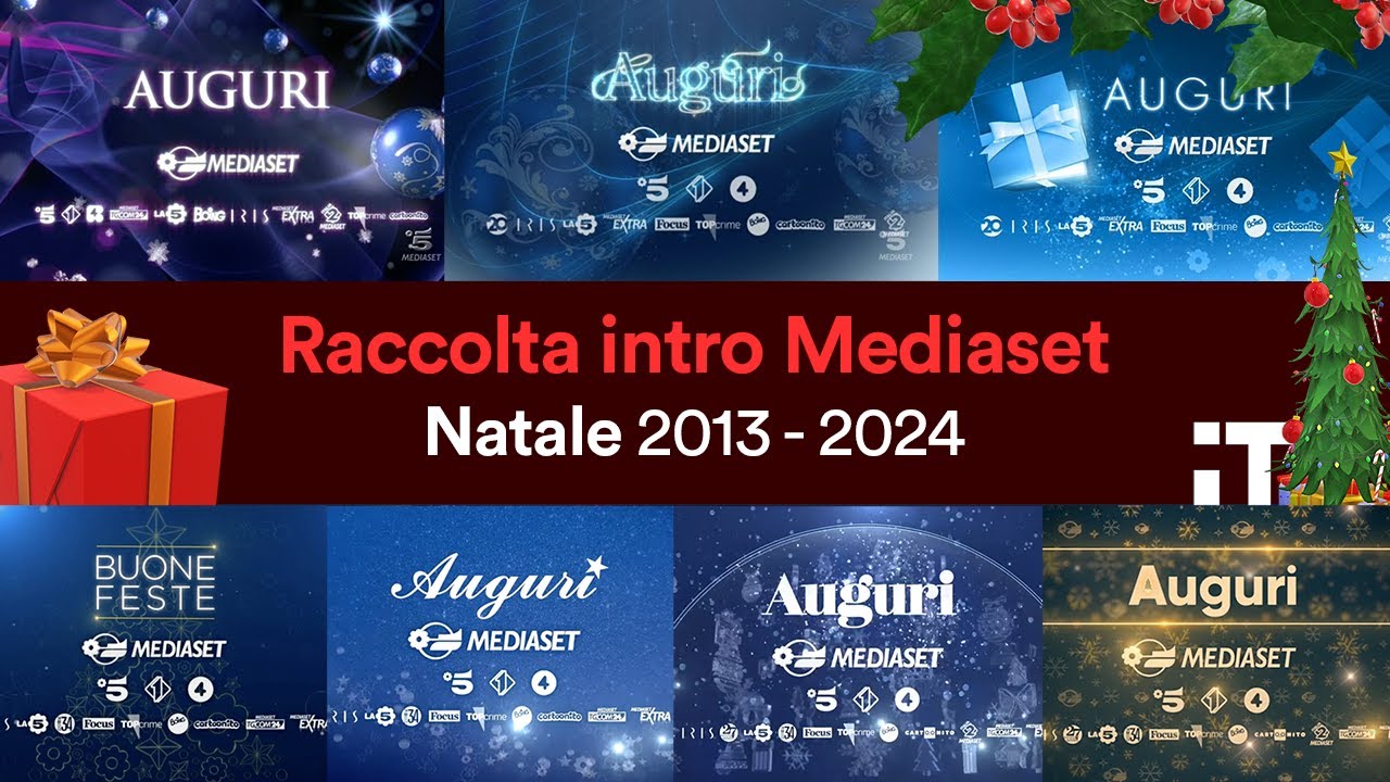 Raccolta intro natalizie Mediaset (2013 - 2024) - YouTube