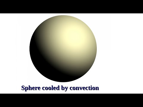 Heat Conduction - Sphere cooled by convection - YouTube