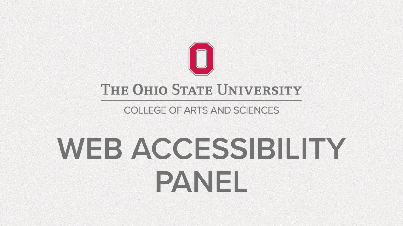 Best Practices for Web Accessibility Panel - YouTube
