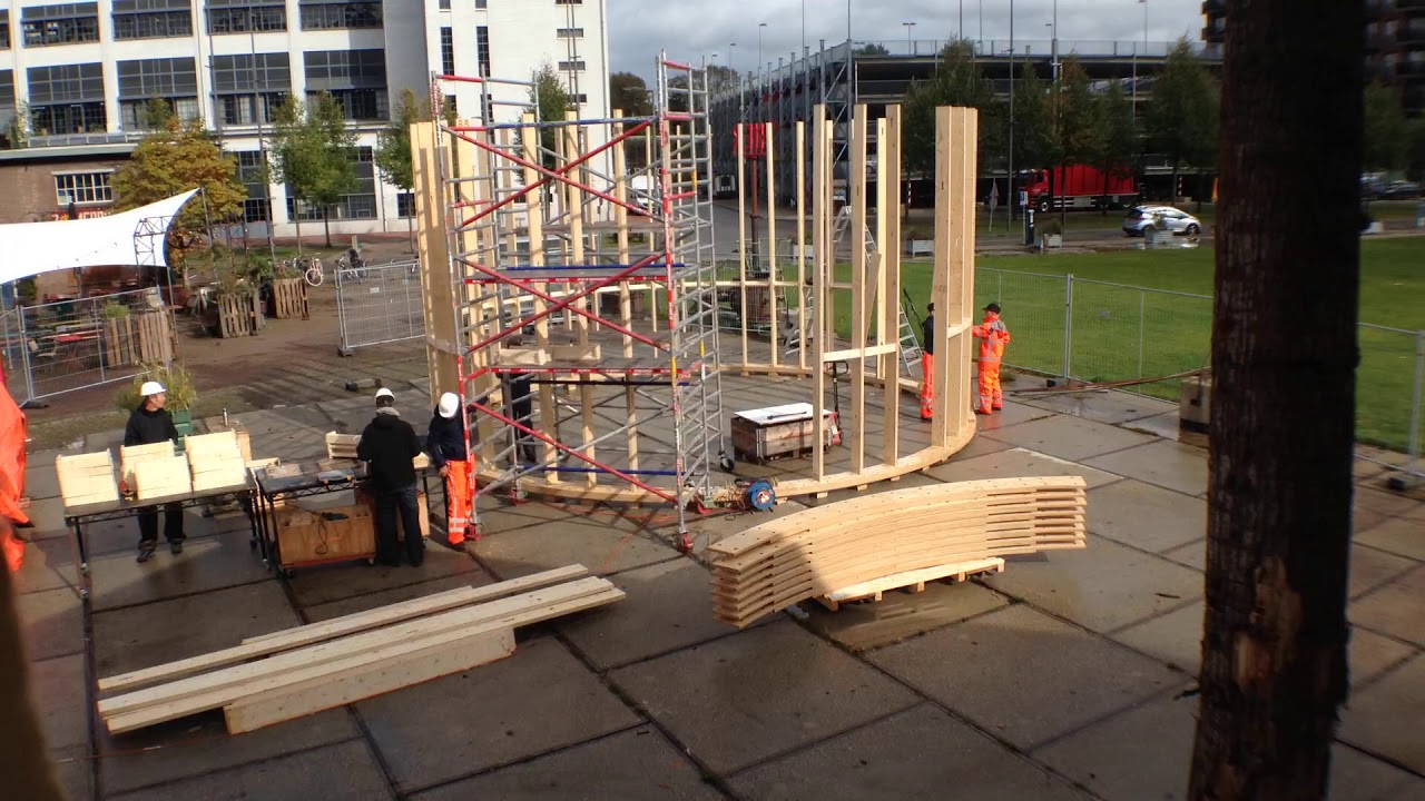 The Growing Pavilion build-up timelapse DDW2019 - YouTube