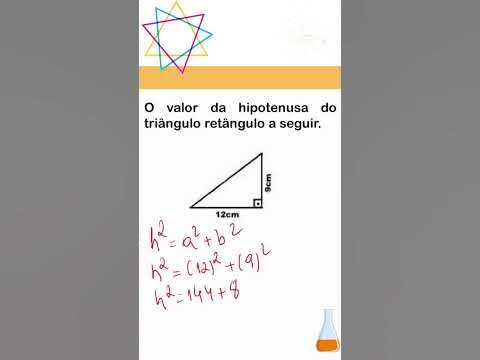 O valor da hipotenusa do triângulo retângulo a seguir. - YouTube