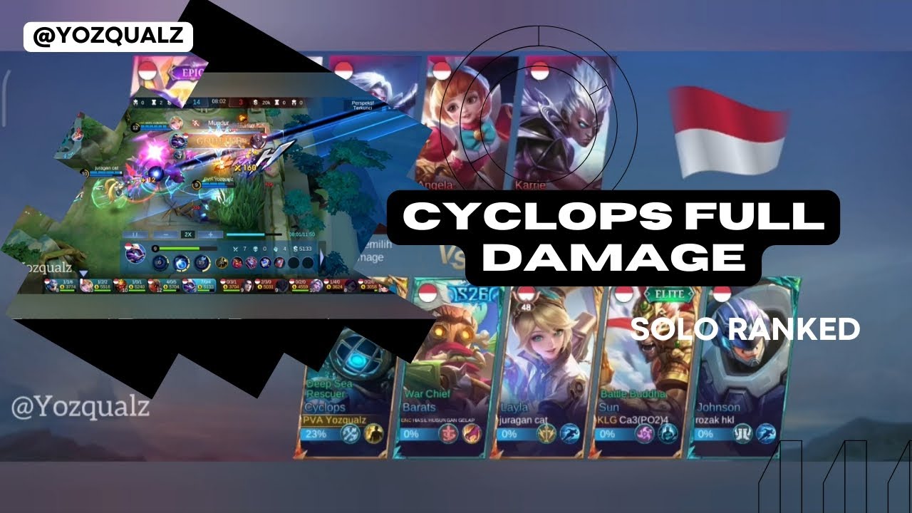 Cyclops 11 Kills 0 Death 12 Assist | Solo Ranked | Cyclops Gameplay ...