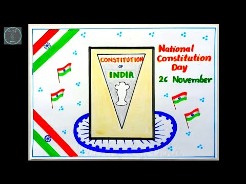 Constitution Day of India Drawing || National Constitution Day ...