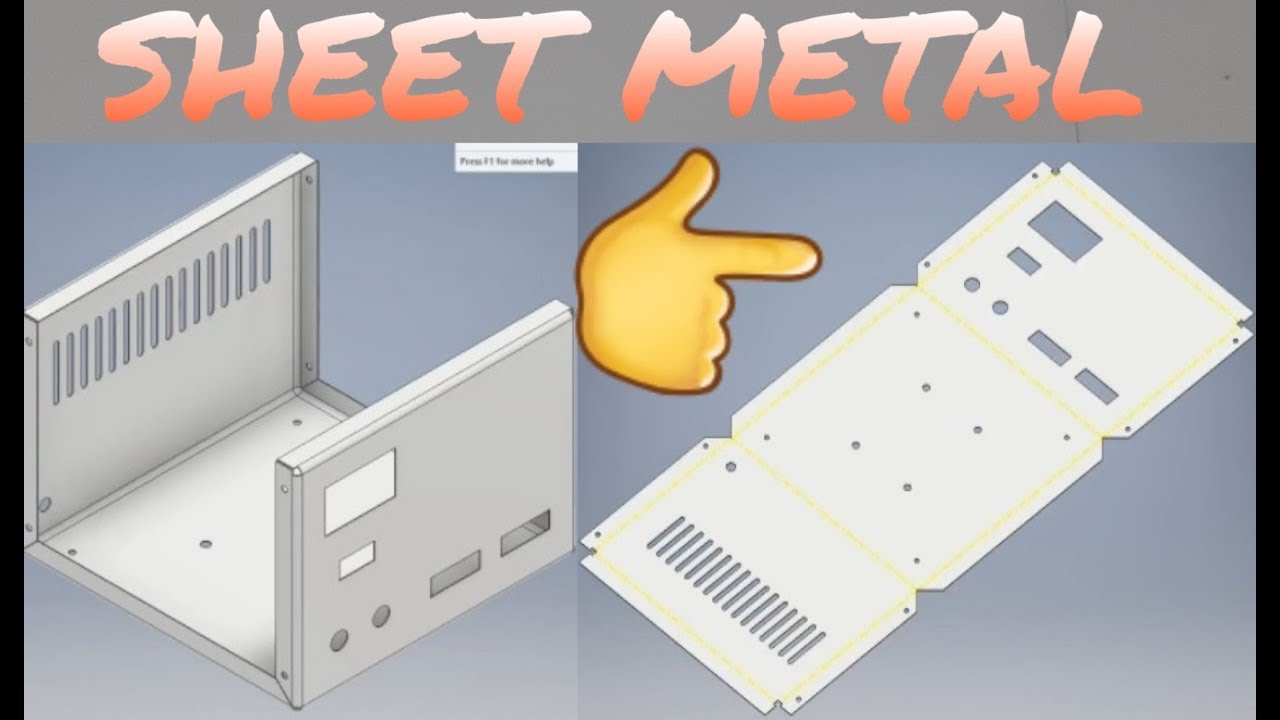 INVENTOR 2018, #TUTORIAL - SHEET METAL - YouTube