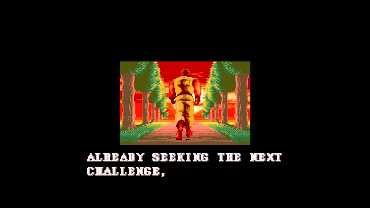 Ryu Ending (Super Street Fighter II) - YouTube