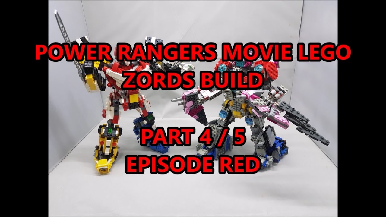 Power Rangers 2017 Movie Zords Lego Creation 4/5 - Episode Red - YouTube