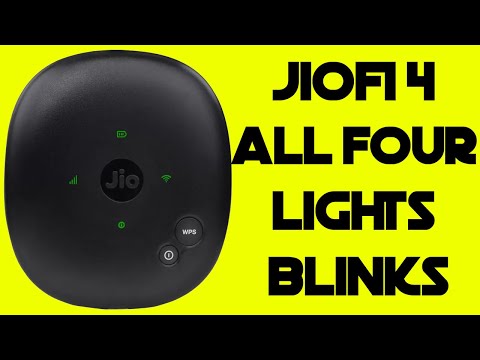 Jiofi 4 All four Lights Blinks Blue Red Green & Restarts - FIX