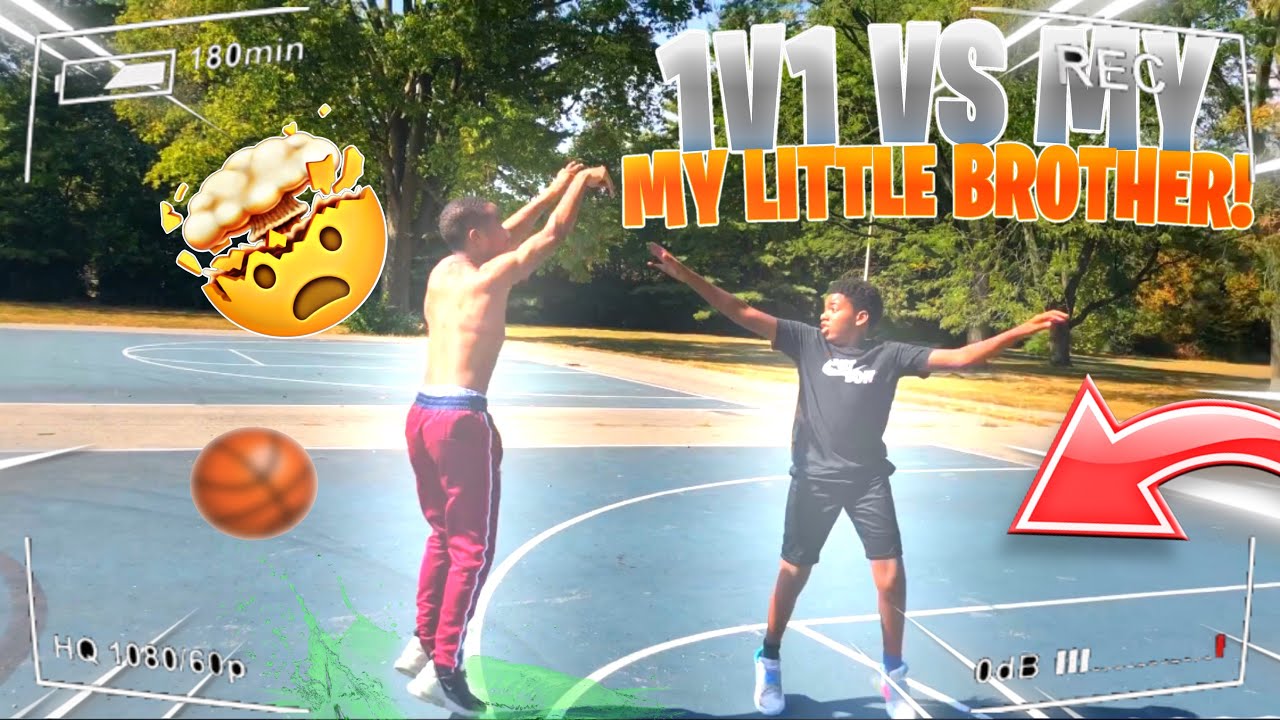 I PLAYED MY LITTLE BROTHER 1 ON 1 and this happened😱🏀... - YouTube